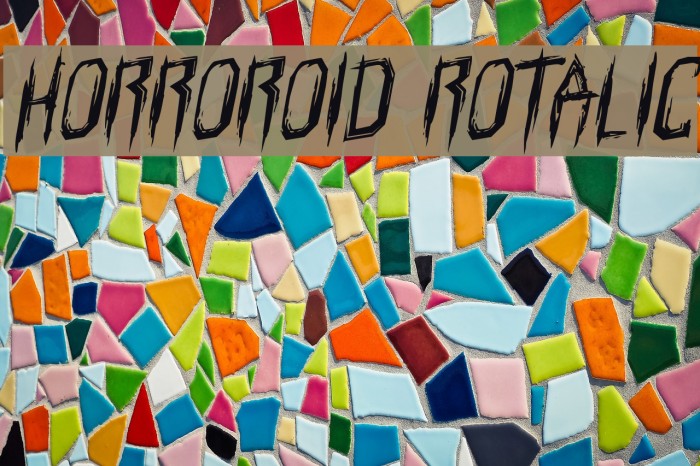 Horroroid Rotalic Font - FFonts.net