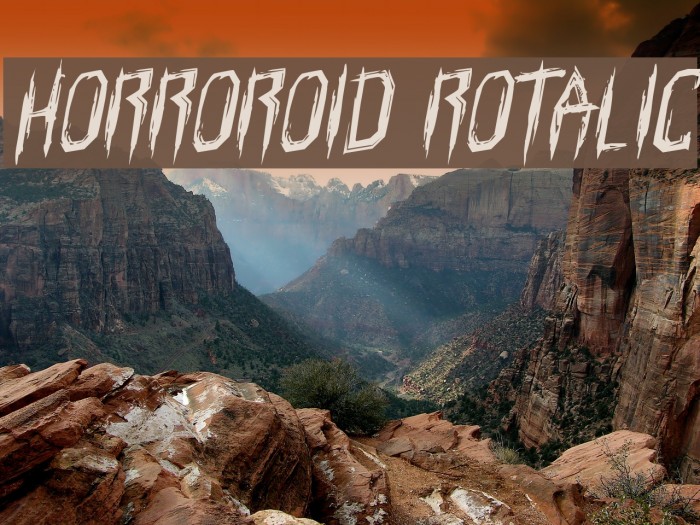 Horroroid Rotalic Font - FFonts.net
