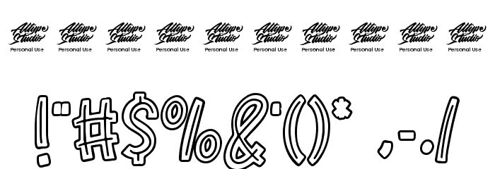 Hot Ruby Outline Font - FFonts.net