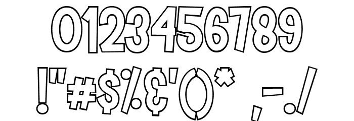 House Easter Outline Font - FFonts.net