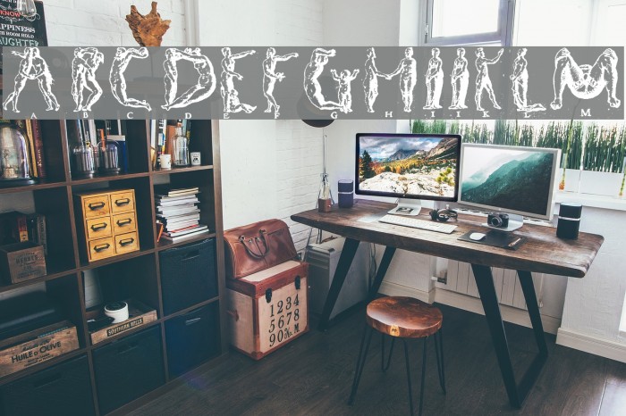 Human letters Font - FFonts.net