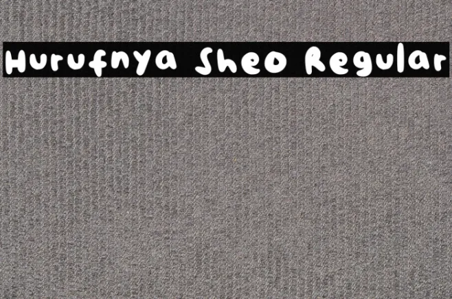 Hurufnya Sheo Regular Font | Free Download (TTF/OTF) | FFonts.net