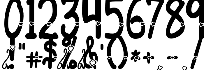 I love you ABC 123 Font - FFonts.net