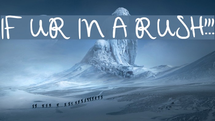 IF UR IN A RUSH!!! Font - FFonts.net