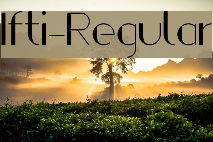 Ifti-Regular Font - FFonts.net