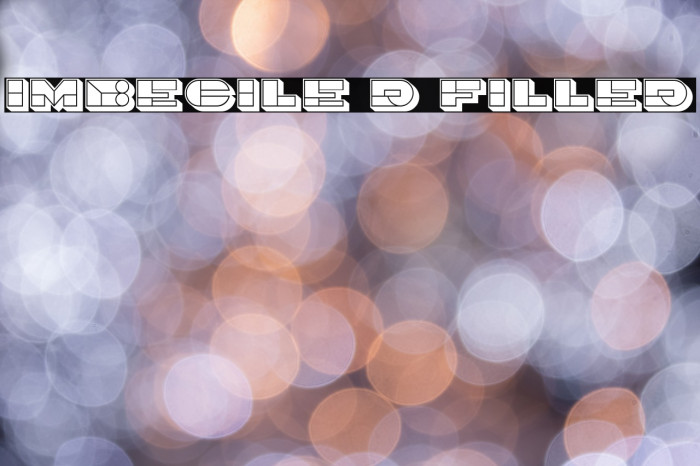 Imbecile 3D Filled Font - FFonts.net