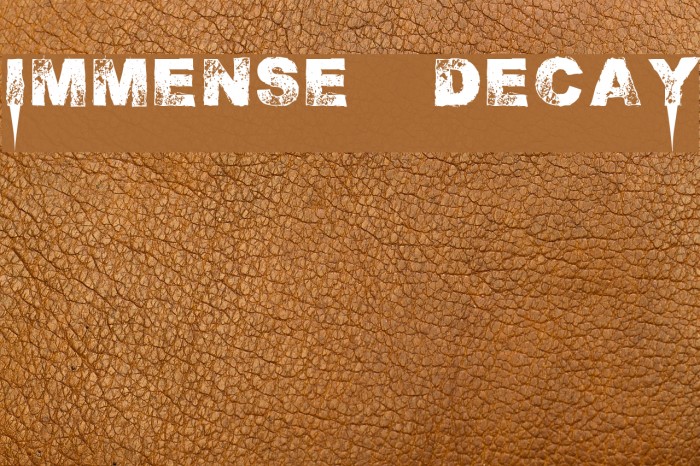 Immense decaY Font - FFonts.net