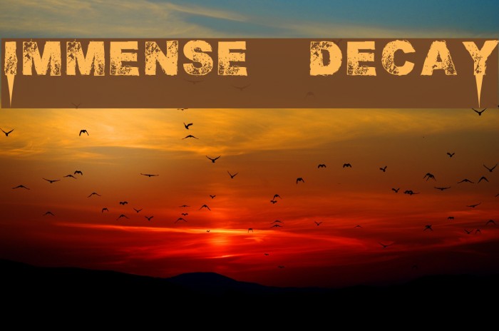 Immense decaY Font - FFonts.net