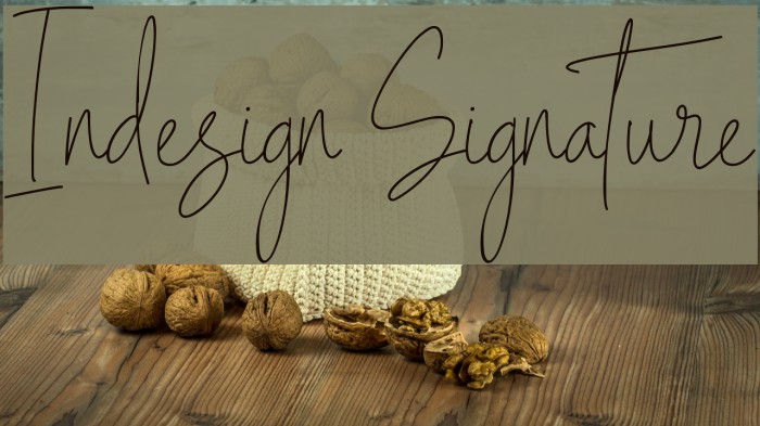 Indesign Signature Font - FFonts.net