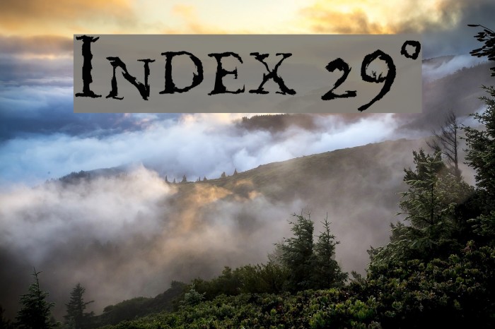 Index 29° Font - FFonts.net