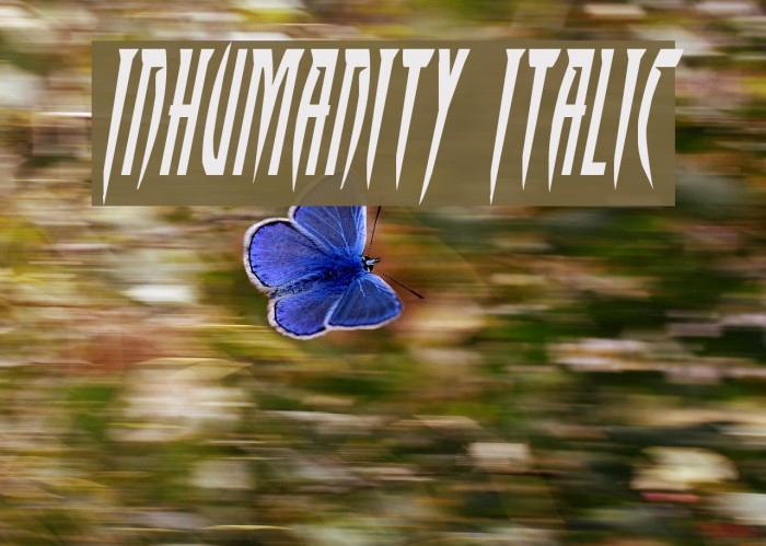 Inhumanity Italic Font - FFonts.net