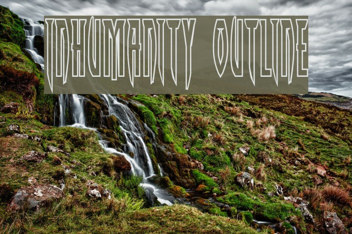 Inhumanity Outline Font - FFonts.net