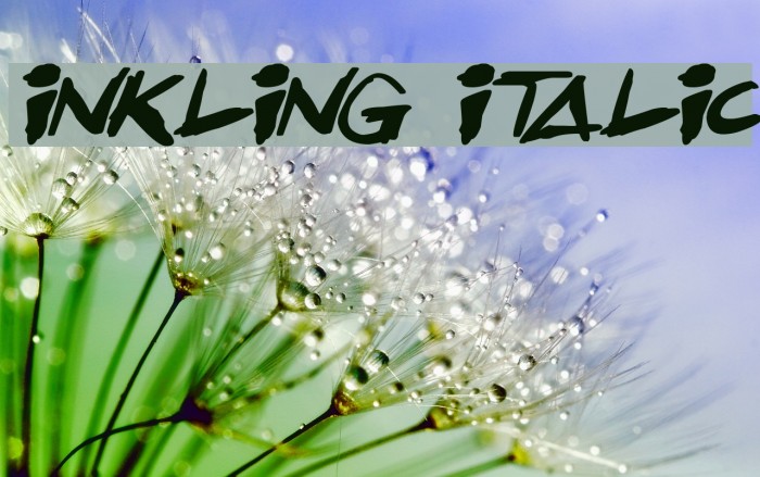Inkling Italic Font - FFonts.net
