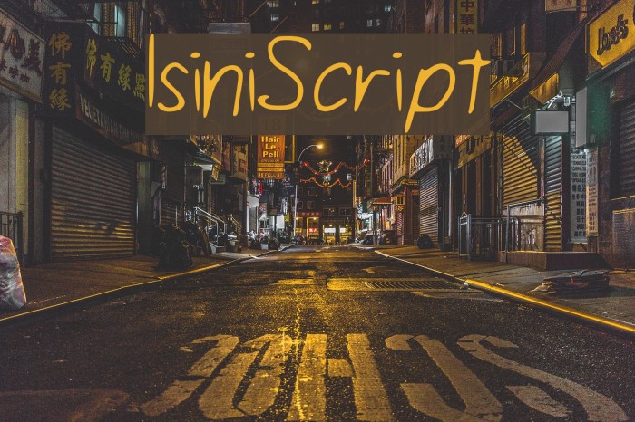 IsiniScript Font - FFonts.net
