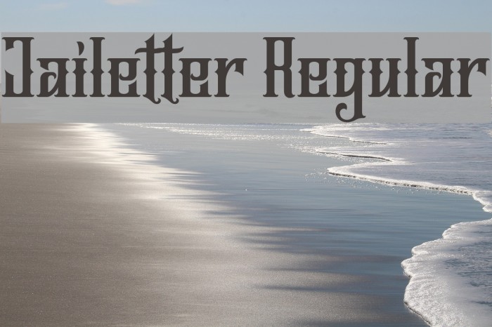 Jailetter Regular Font - FFonts.net