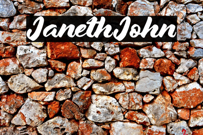 JanethJohn Font - FFonts.net