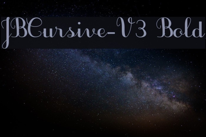 JBCursive-V3 Bold Font - FFonts.net