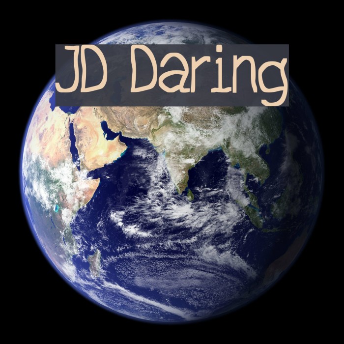 JD Daring Font - FFonts.net