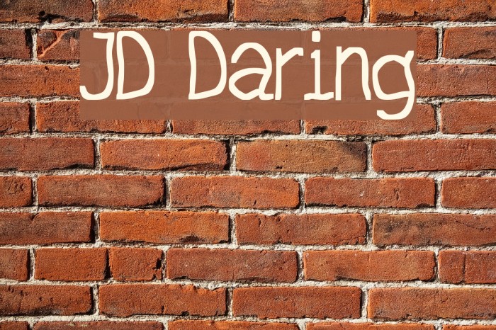 JD Daring Font - FFonts.net