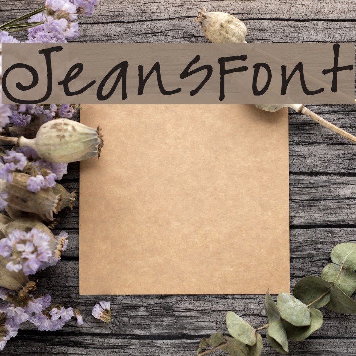 JeansFont Font - FFonts.net