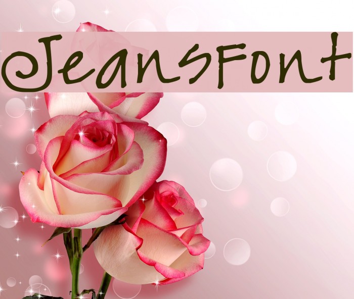 JeansFont Font - FFonts.net