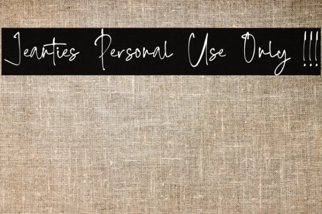 Jeanties Personal Use Only !!! Font | Free Download (TTF/OTF) | FFonts