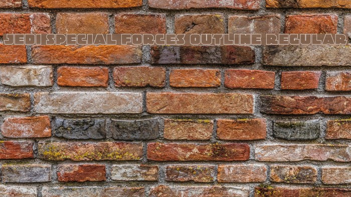 Jedi Special Forces Outline Regular Font - FFonts.net