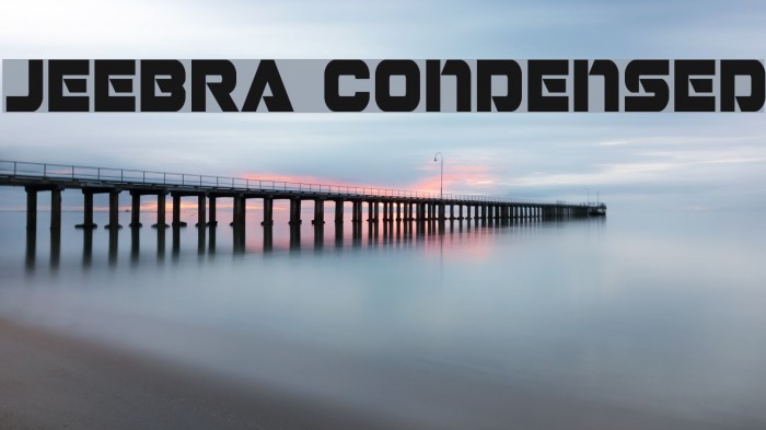 Jeebra Condensed Font - FFonts.net