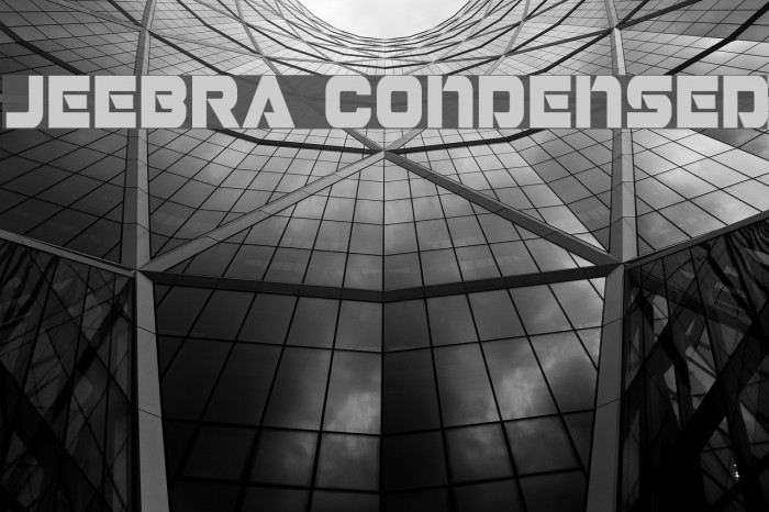 Jeebra Condensed Font - FFonts.net