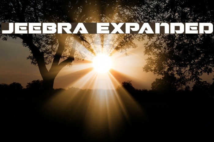 Jeebra Expanded Font - FFonts.net