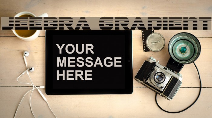 Jeebra Gradient Font - FFonts.net