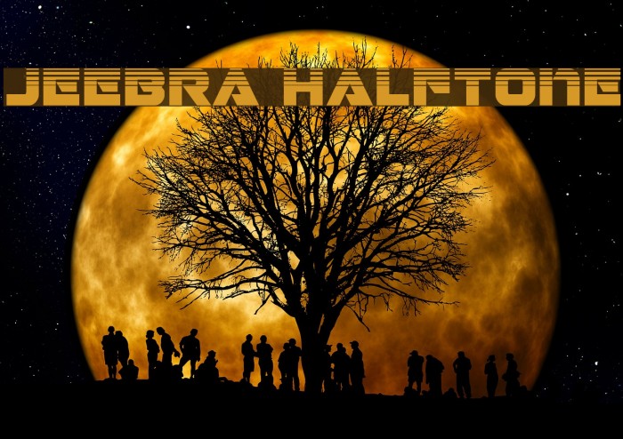Jeebra Halftone Font - FFonts.net