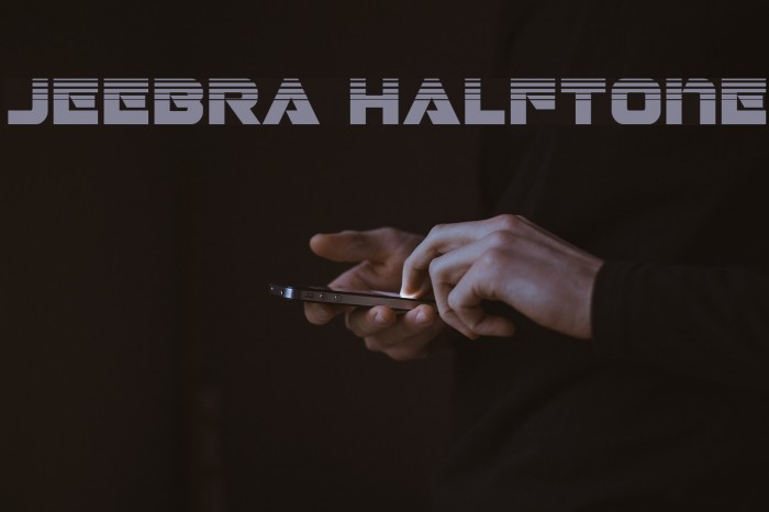 Jeebra Halftone Font - FFonts.net