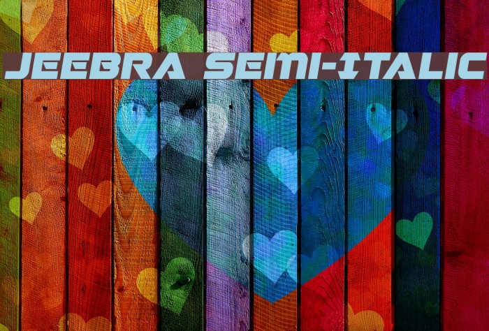 Jeebra Semi-Italic Font - FFonts.net