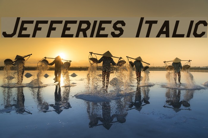 Jefferies Italic Font - FFonts.net