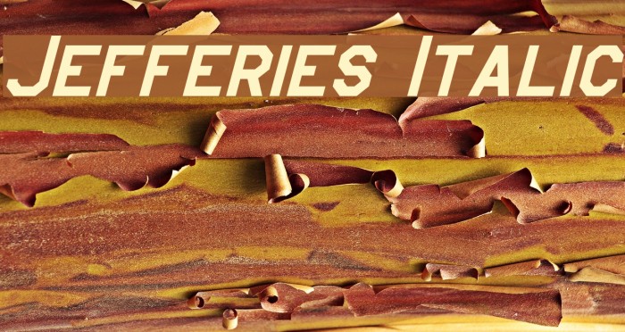 Jefferies Italic Font - FFonts.net