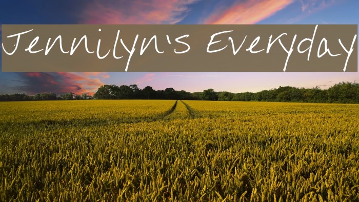 Jennilyn's Everyday Font - FFonts.net