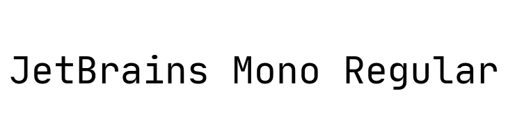 Jetbrains Mono Regular Font