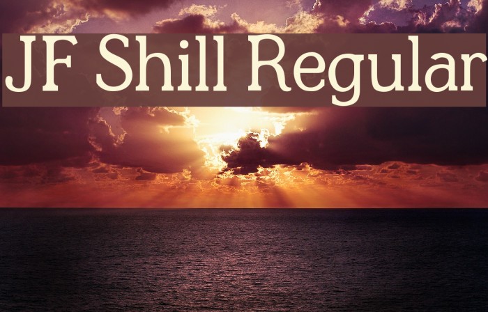 JF Shill Regular Font - FFonts.net