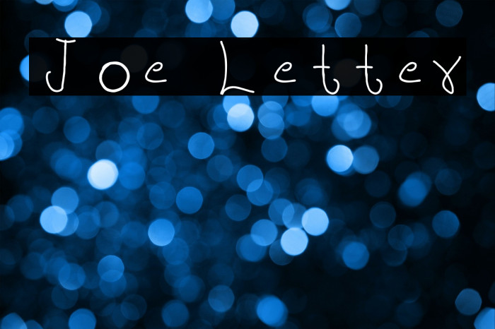 Joe Letter Font - FFonts.net