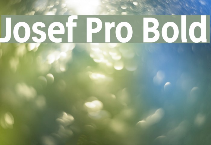 Josef Pro Bold Font - FFonts.net
