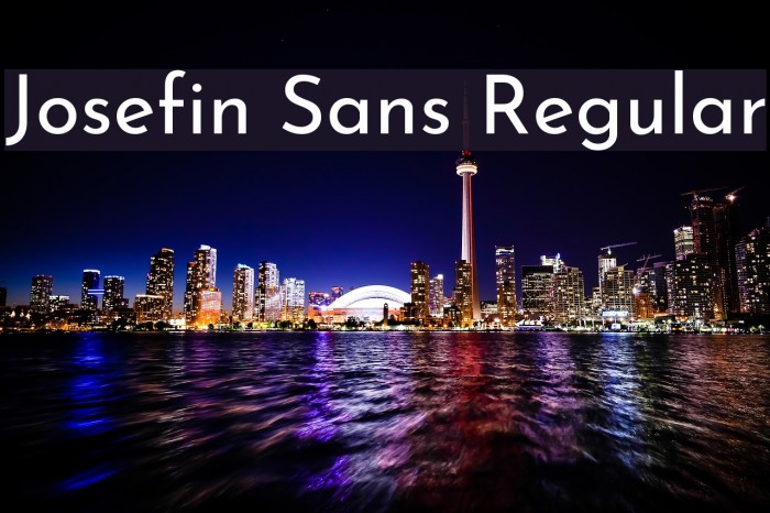 Josefin Sans Regular Font - FFonts.net