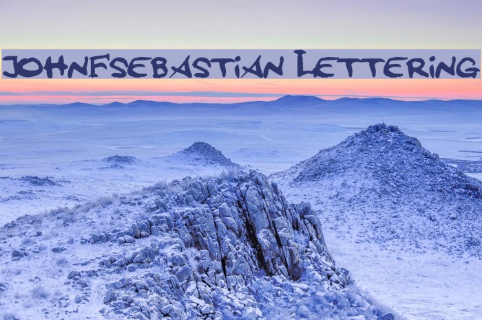 johnFsebastian Lettering Font - FFonts.net