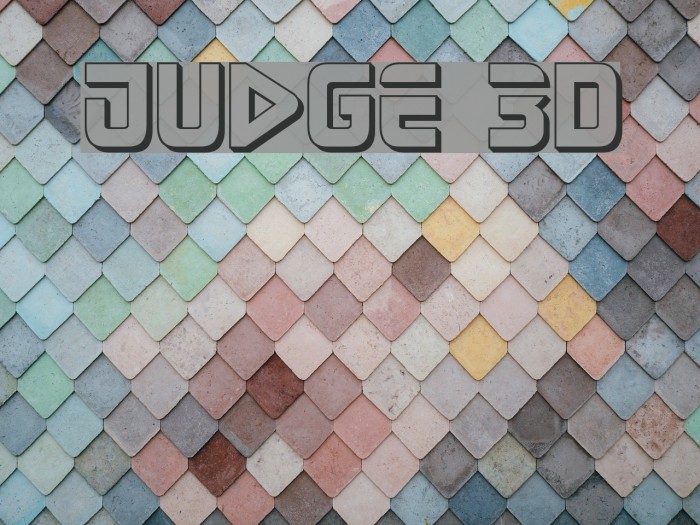 Judge 3D Font - FFonts.net