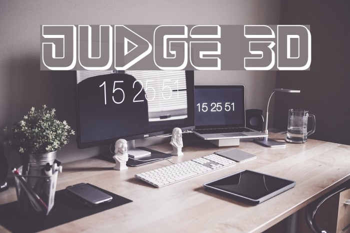 Judge 3D Font - FFonts.net
