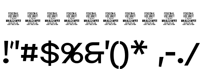 Jumper PERSONAL USE ONLY Light Font - FFonts.net