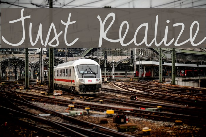 Just Realize Font - FFonts.net