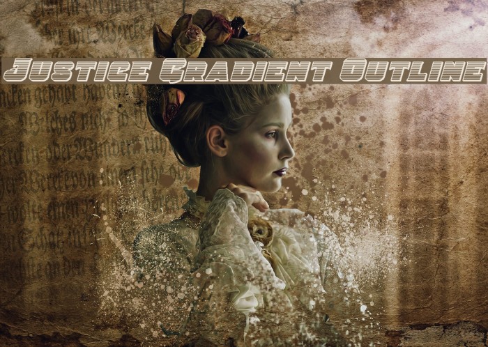 Justice Gradient Outline Font - FFonts.net