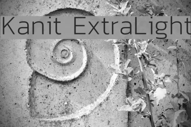 Kanit ExtraLight Font | Details & Characters — FFonts.net