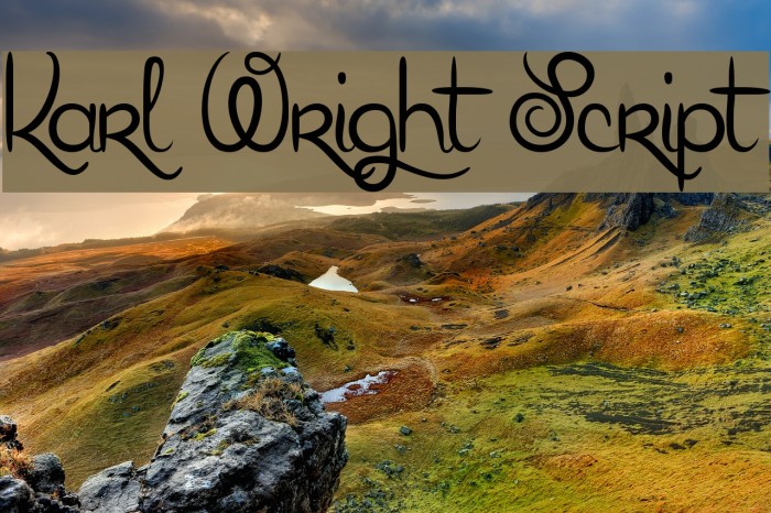Karl Wright Script Font - FFonts.net